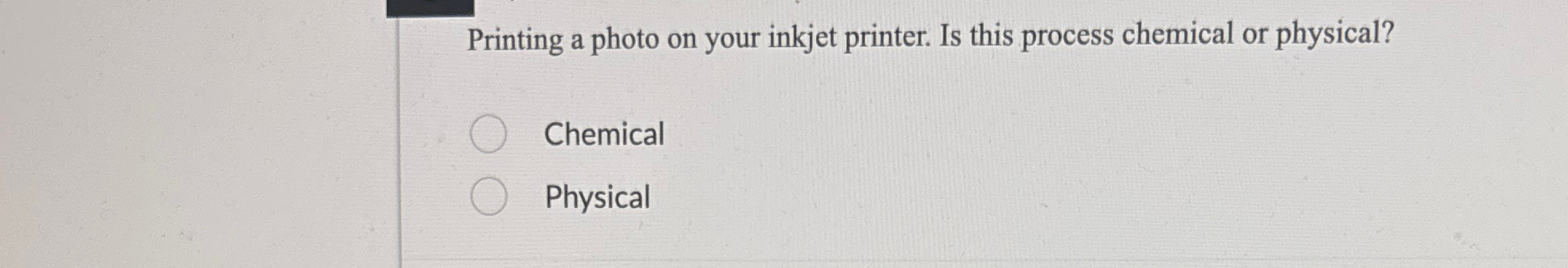 Solved Printing a photo on your inkjet printer. Is this | Chegg.com