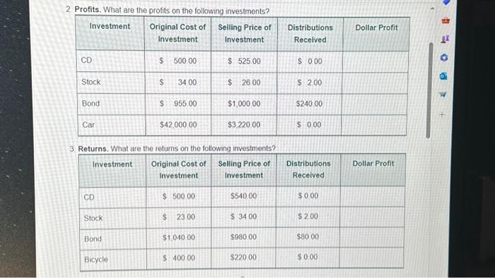Solved 2. Profits. What are the profits on the following | Chegg.com