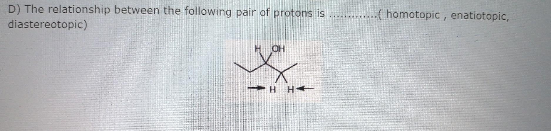 Solved D) The relationship between the following pair of | Chegg.com
