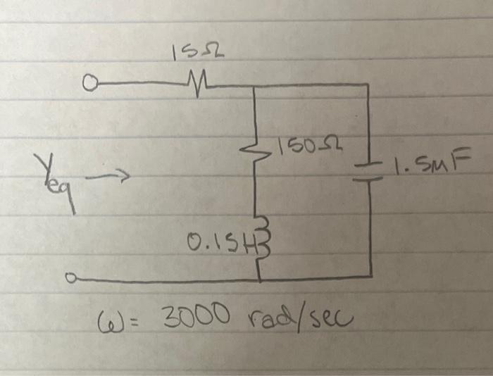 Solved ω=3000rad/sec | Chegg.com