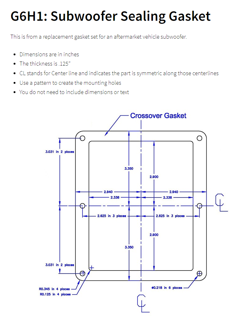 Solved Need this solidworks drawing file or step by step | Chegg.com