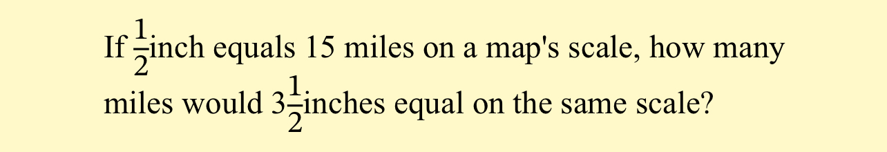 Solved If 12 ﻿inch equals 15 ﻿miles on a map's scale, how | Chegg.com