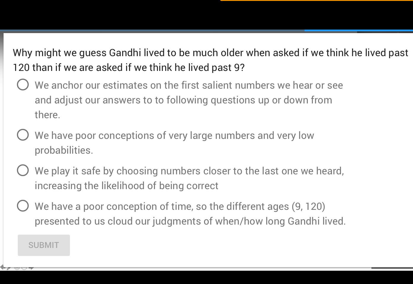 Solved Why might we guess Gandhi lived to be much older when | Chegg.com