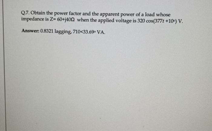 Solved HW_LO5_ELE2114 Q.1. Determine the reactive power, | Chegg.com