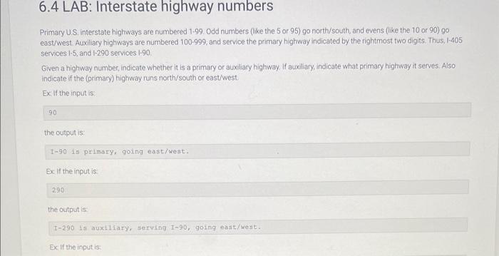 Solved Primary U.S. interstate highways are numbered 1-99. | Chegg.com