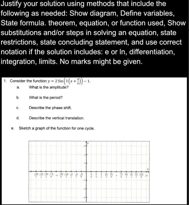 Solved Justify your solution using methods that include the | Chegg.com