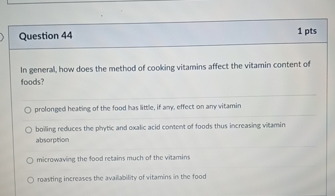 Solved Question 441 ﻿ptsIn general, how does the method of | Chegg.com