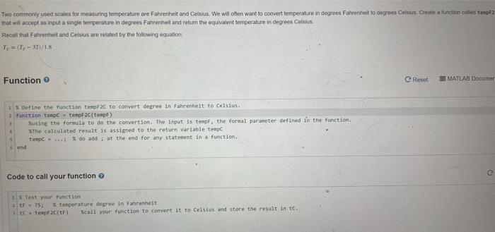 Solved Two commonly used scales for measuring temperature | Chegg.com