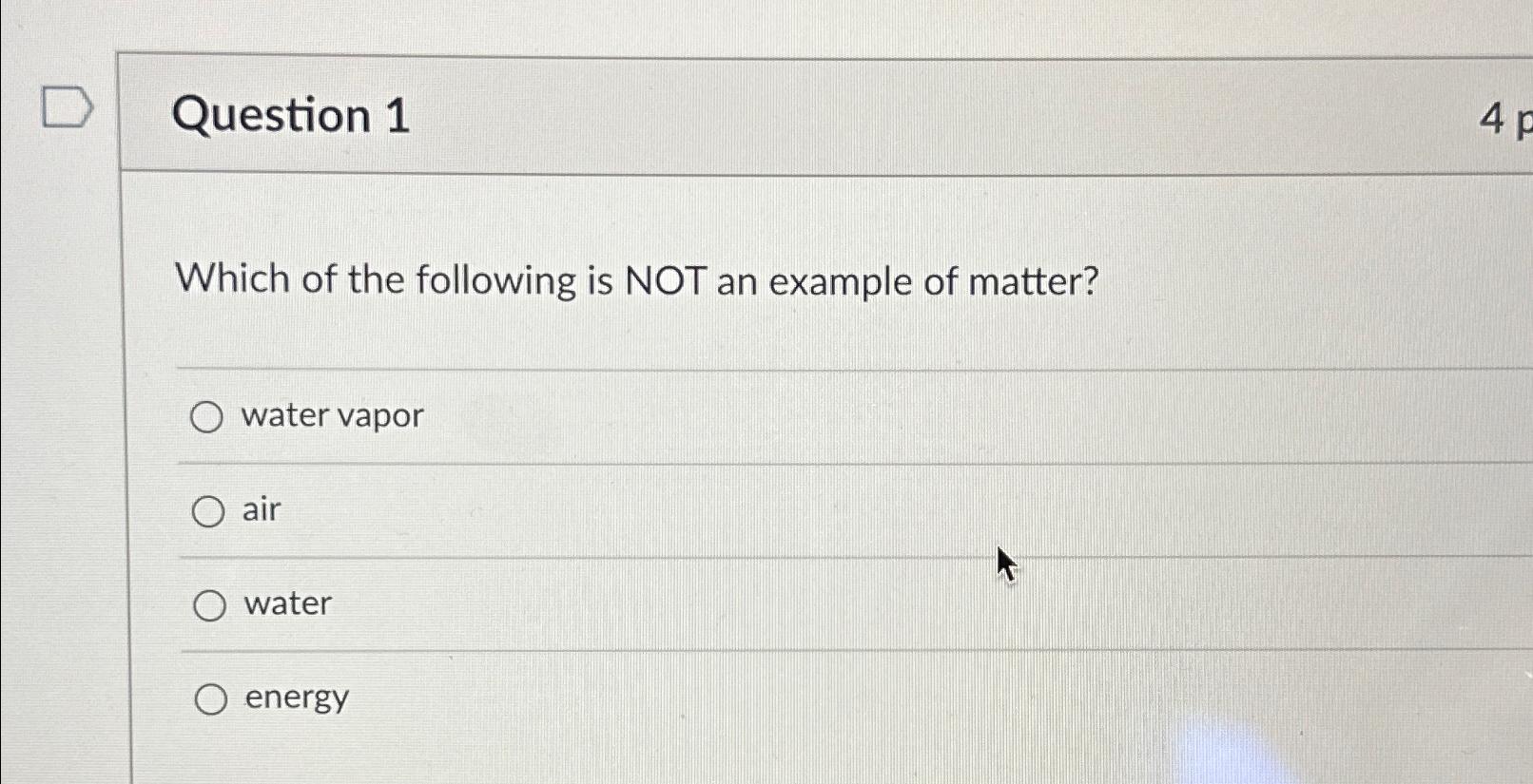 Solved Question 1Which of the following is NOT an example of | Chegg.com