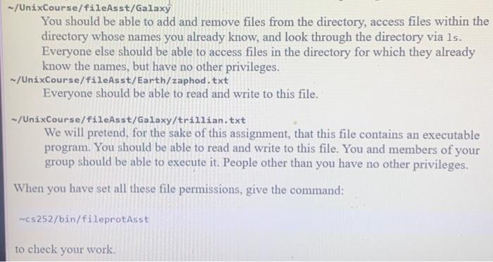 Solved /UnixCourse/fileAsst/Galaxy You should be able to add | Chegg.com