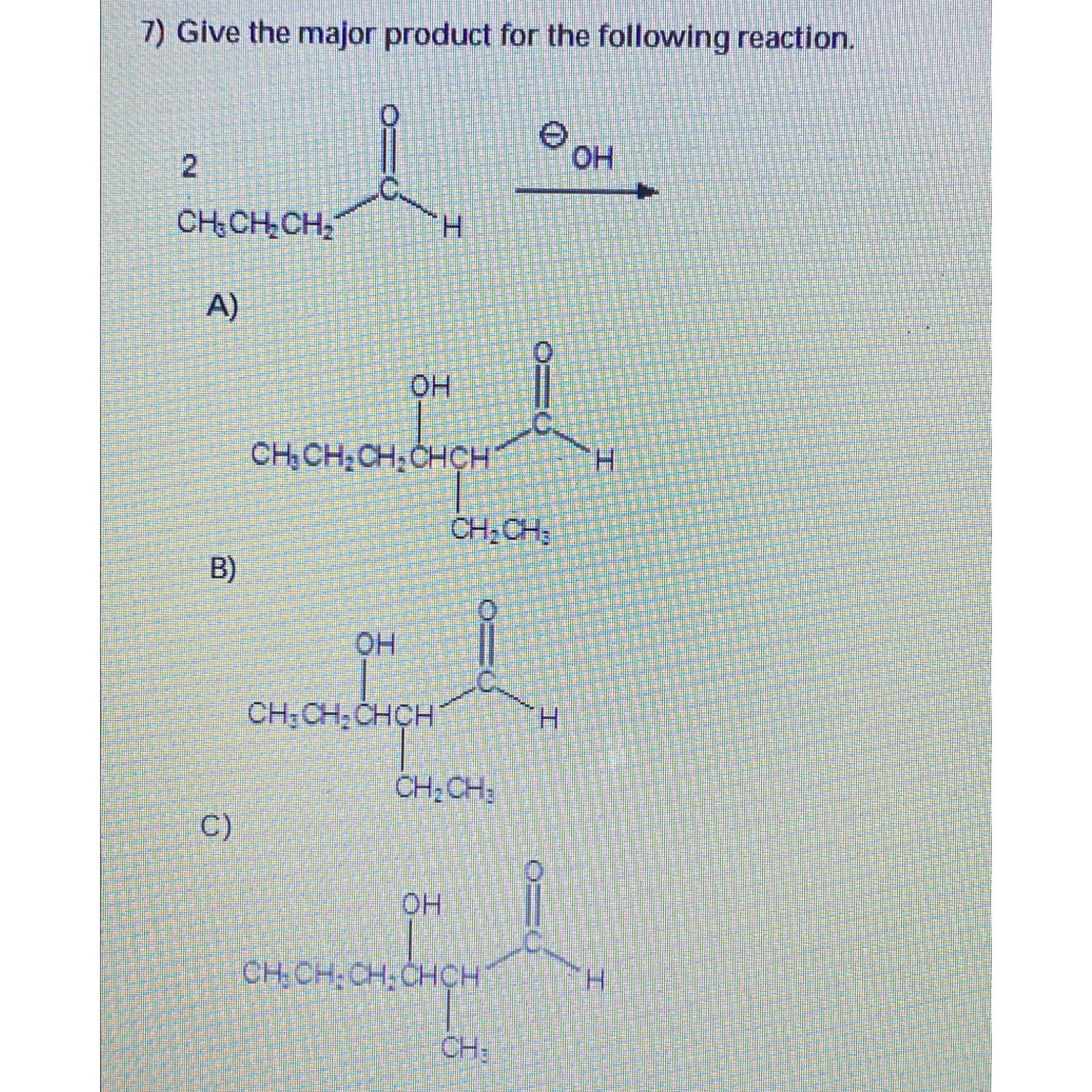 Solved Give the major product for the following | Chegg.com