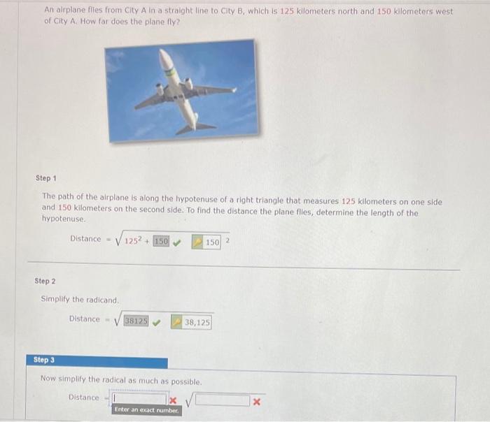 Solved An airplane flies from City A in a straight line to | Chegg.com