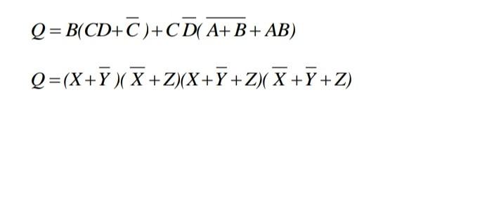 Solved The following non-standard SOP (Sum of Product) and | Chegg.com