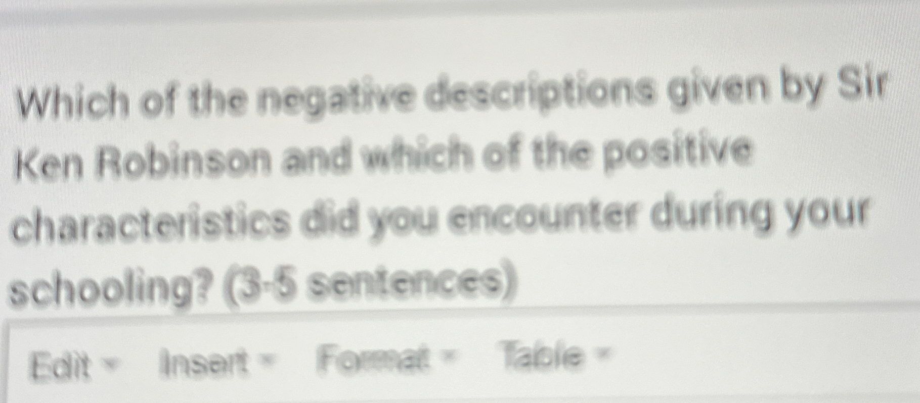 Solved Which of the negative descriptions given by Sir Ken | Chegg.com