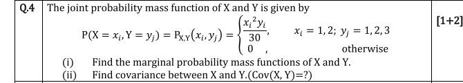 Solved The joint probability mass function of X and Y is | Chegg.com