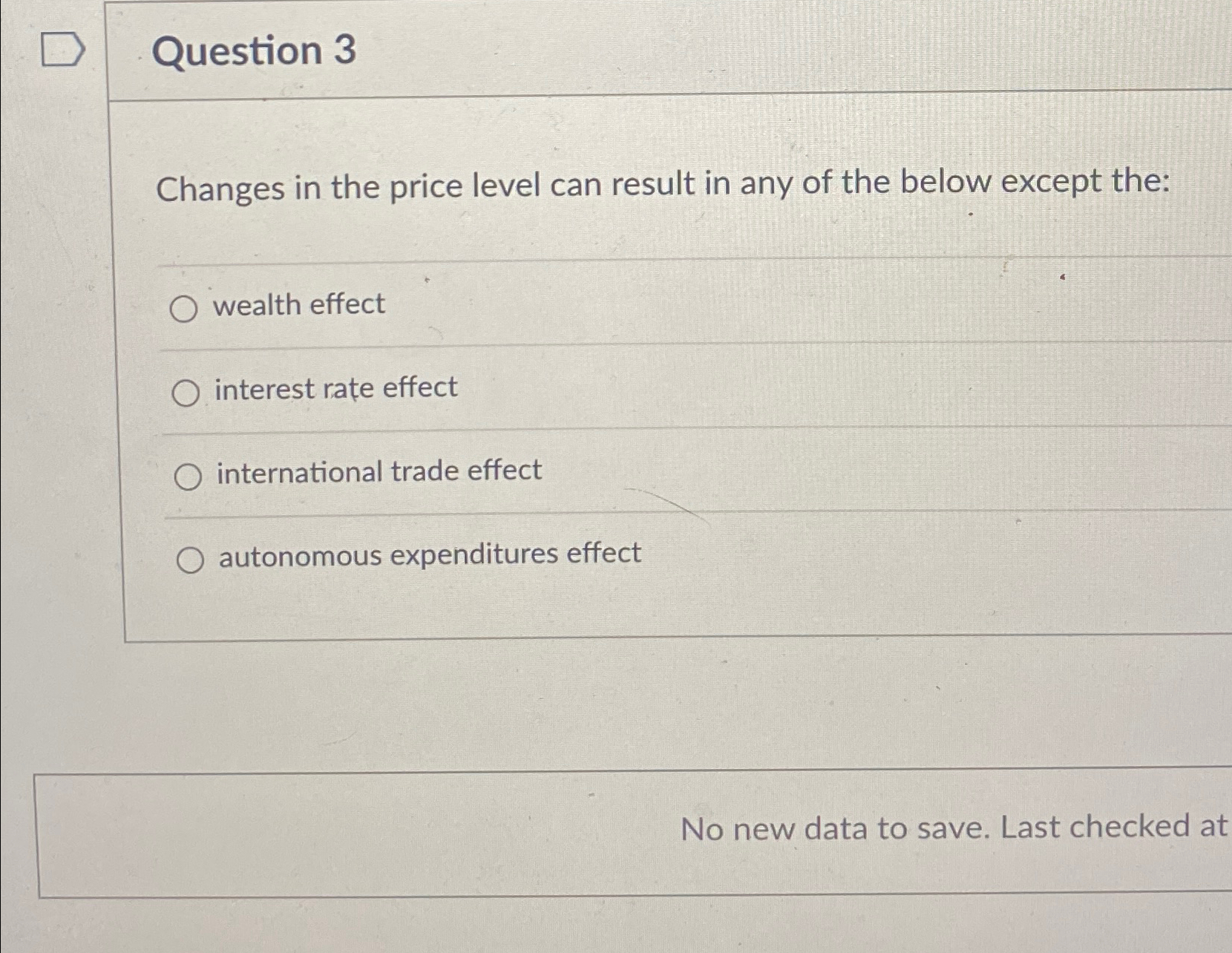 Solved Question 3Changes in the price level can result in | Chegg.com