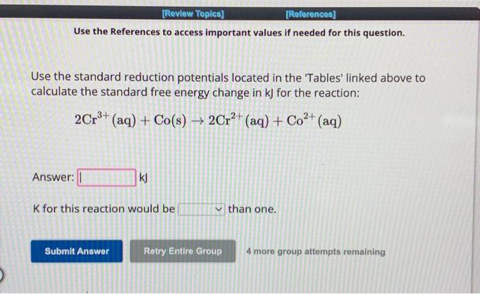 Solved Use the References to access important values if | Chegg.com
