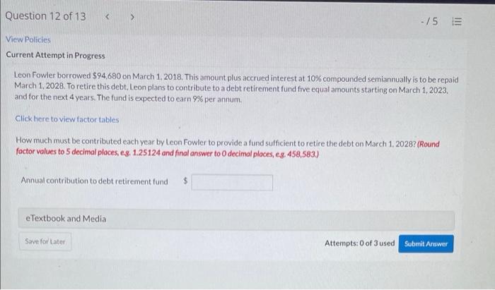 Solved Question 12 of 13