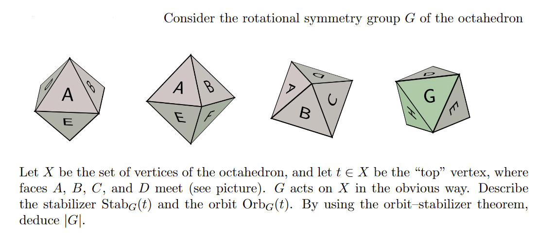 Solved Consider the rotational symmetry group G ﻿of the | Chegg.com