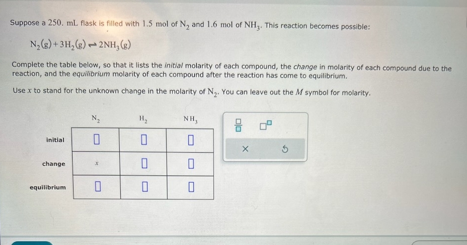 Solved Suppose a 250. mL ﻿flask is filled with 1.5mol of N2 | Chegg.com