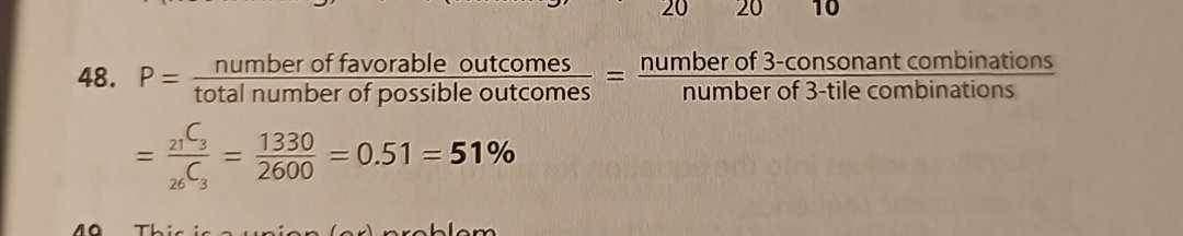Solved P= number of favorable outcomes total number of poss | Chegg.com
