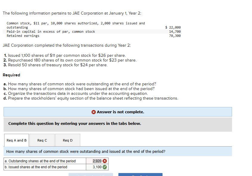 Solved by an EXPERT The following information pertains to JAE Corporation | Chegg.com