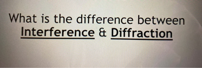Solved What is the difference between Interference & | Chegg.com