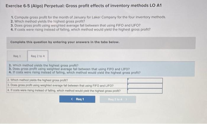 Solved Use the following information for the Exercises 3-7 | Chegg.com