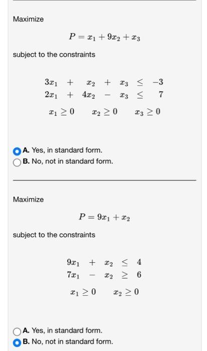 Solved Maximize P=10x1+3x2 subject to the constraints | Chegg.com