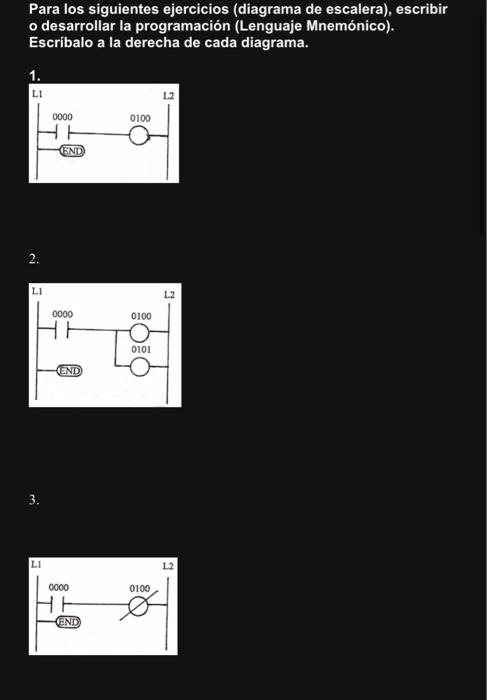 Solved Para los siguientes ejercicios (diagrama de | Chegg.com