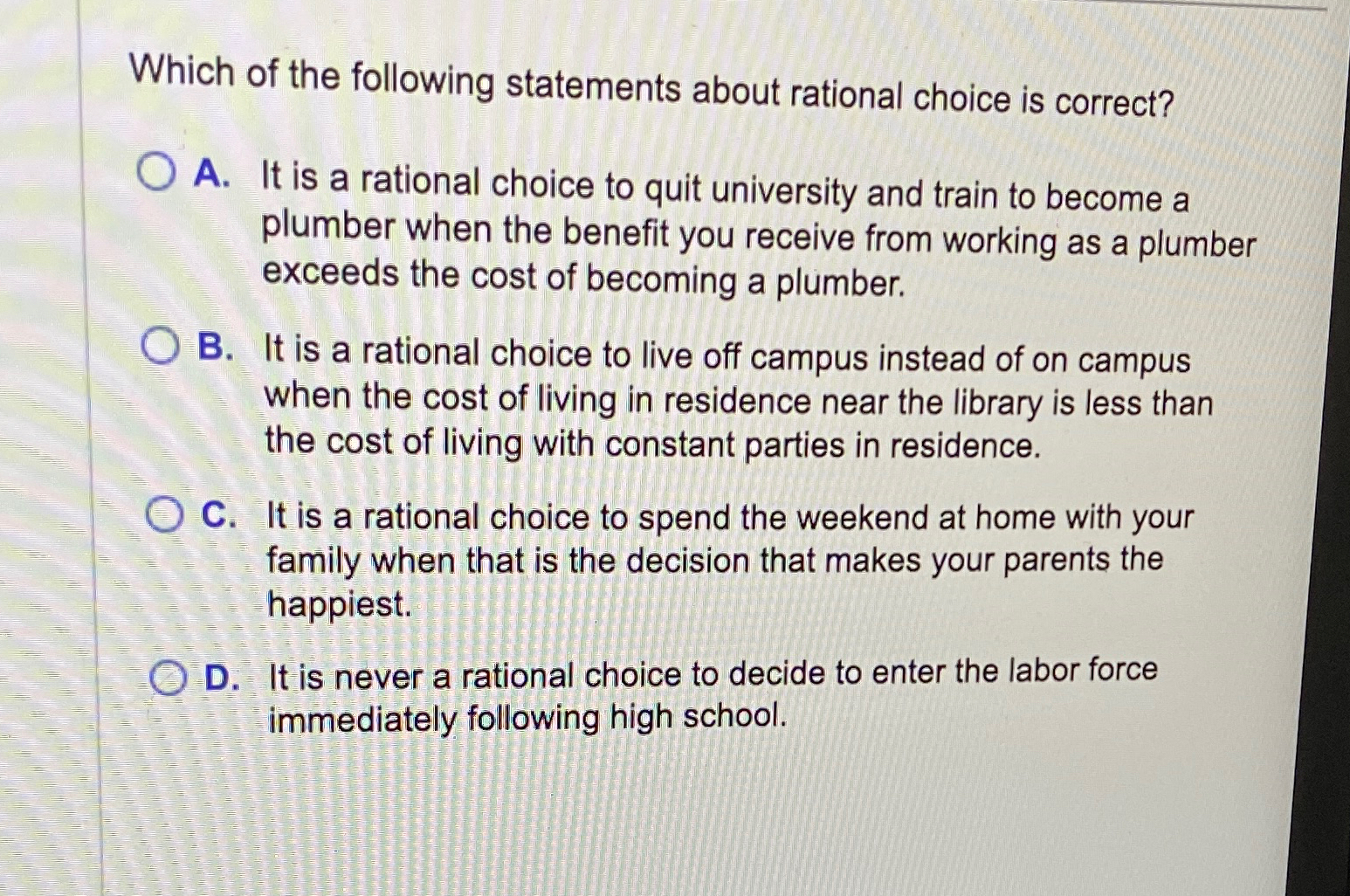 Solved Which of the following statements about rational | Chegg.com
