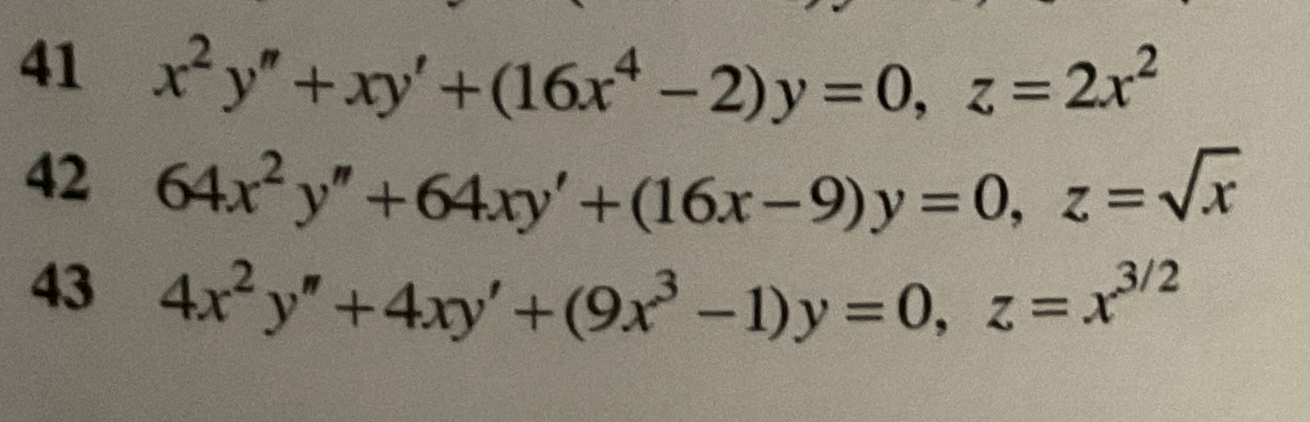 Use the indicated change of independent variables to | Chegg.com