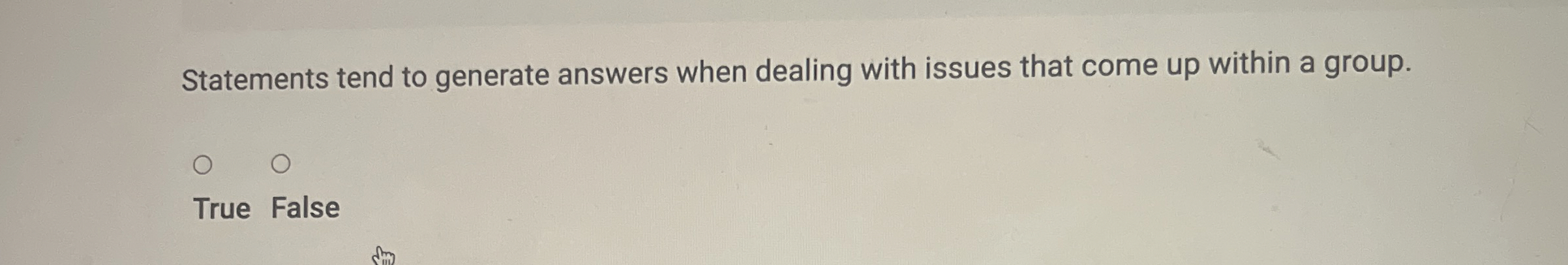 Solved Statements tend to generate answers when dealing with | Chegg.com