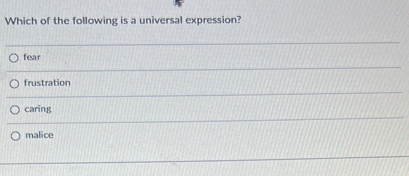 Solved Which of the following is a universal | Chegg.com