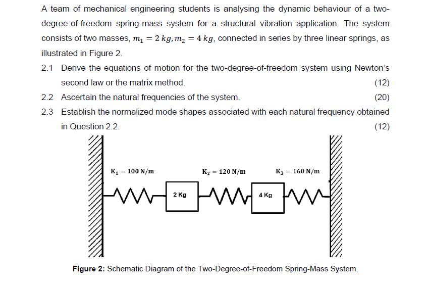 A team of mechanical engineering students is | Chegg.com