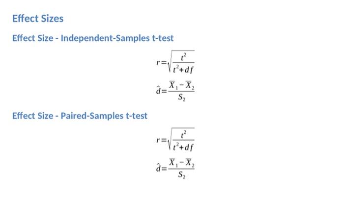 Solved hi i need help understanding how to calculate effect | Chegg.com