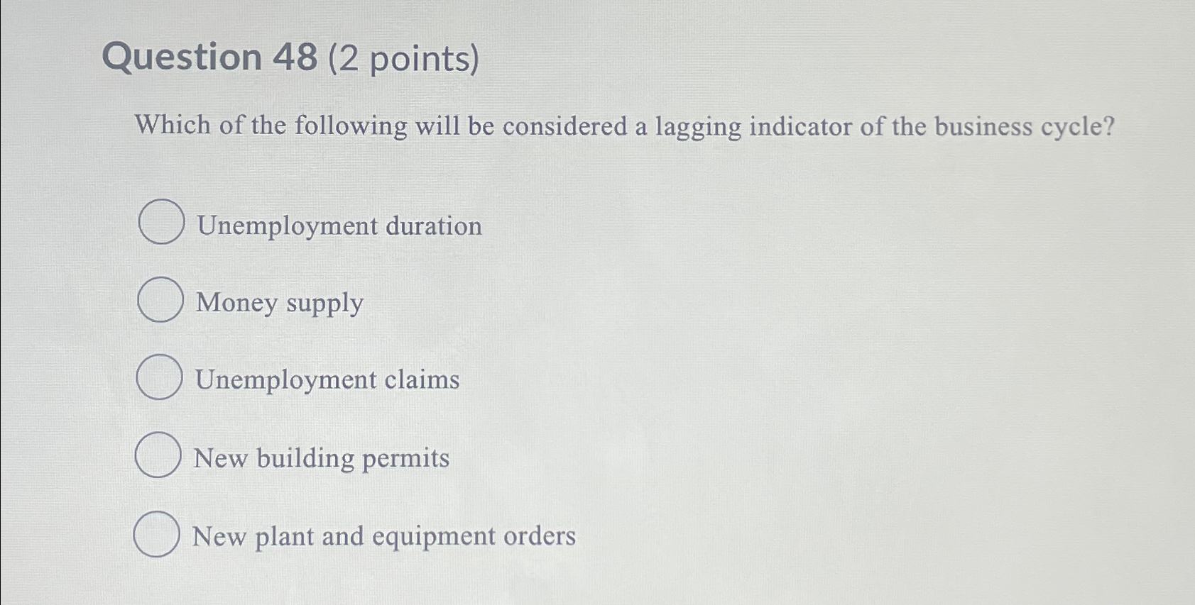 Solved Question 48 (2 ﻿points)Which of the following will be | Chegg.com
