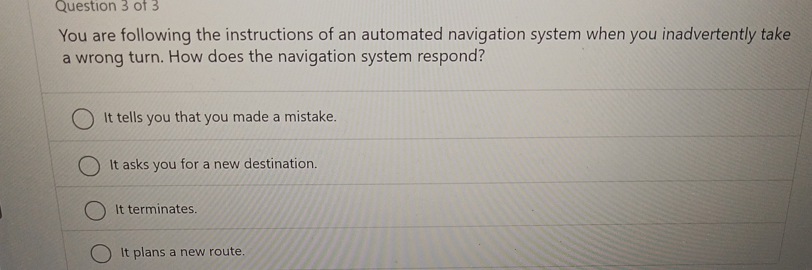Solved Question 3 ﻿of 3You are following the instructions of | Chegg.com