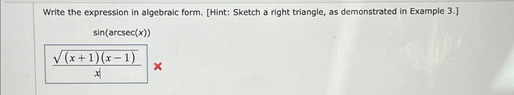 Solved Write the expression in algebraic form. [Hint: Sketch | Chegg.com