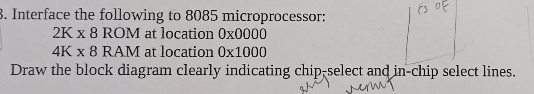 Solved Interface the following to 8085 | Chegg.com