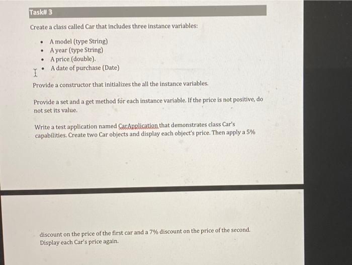 Solved Task# 1 Background: Create a class called Date that | Chegg.com