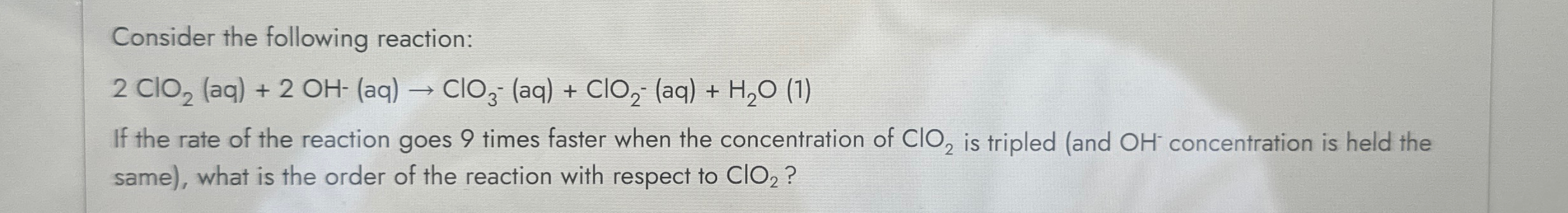 Solved Consider the following | Chegg.com