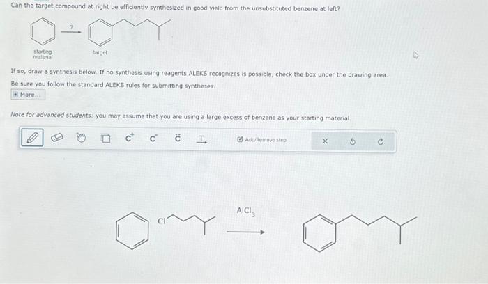 Solved If So Draw A Synthesis Below If No Synthesis Using