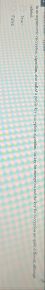 Solved In An Arymmetric Encryption Algorithm Also Called A