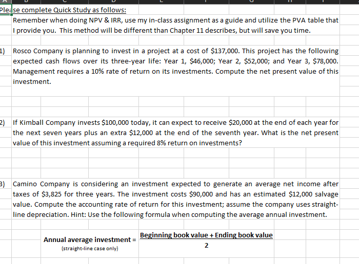 Solved Plea se complete Quick Study as follows:Remember when | Chegg.com
