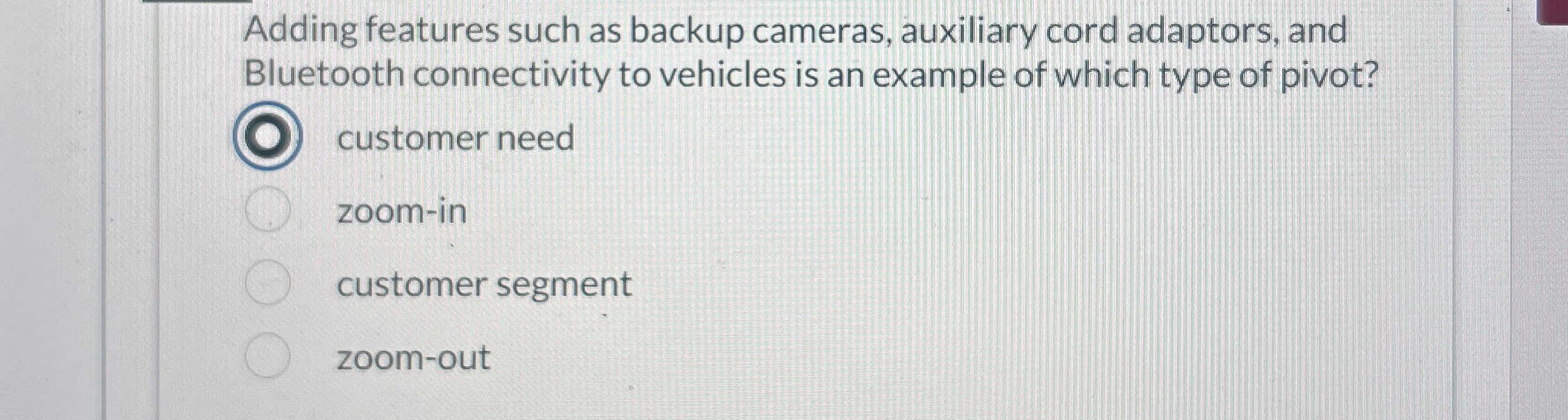 Solved Adding features such as backup cameras, auxiliary | Chegg.com