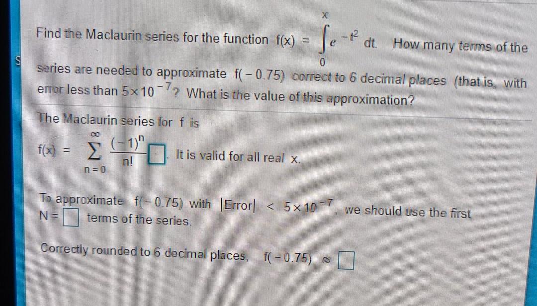 Solved Find the Maclaurin series for the function f(x) - 42 | Chegg.com