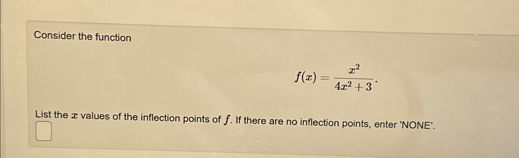 Solved Consider the functionf(x)=x24x2+3List the x values | Chegg.com Solved Consider the functionf(x)=x24x2+3List the x values | Chegg.com
