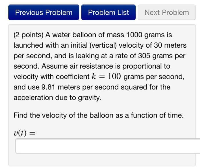 Solved Previous Problem Problem List Next Problem (2 points) | Chegg.com