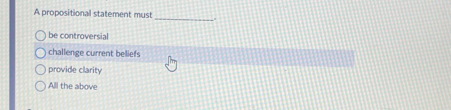 Solved A propositional statement mustbe | Chegg.com